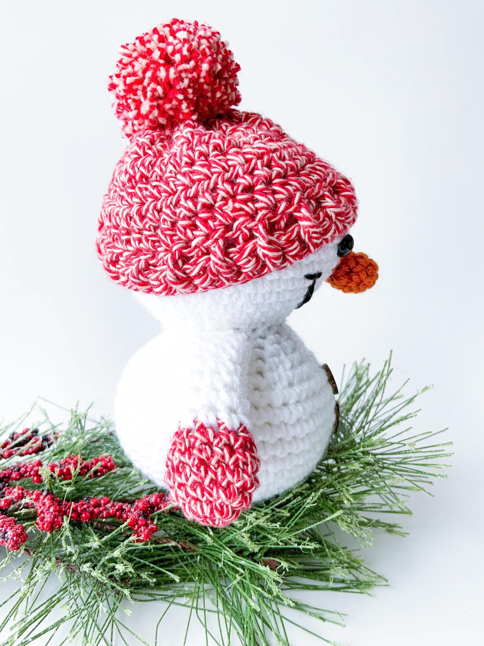 Snuggly Snowman Crochet Plushie, Two Sizes Available - Etsy