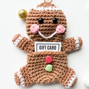 Gingerbread Man Gift Card Holder & Ornament - Etsy