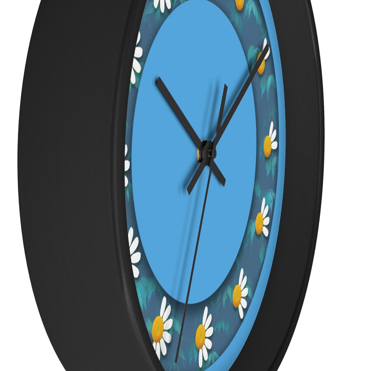 Daisy Flower Clock - Blue, Plant Wall Clocks, Home Decor Gifts ...
