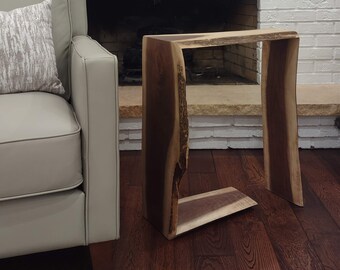 Live Edge Waterfall Wormy Maple Coffee Table - Etsy