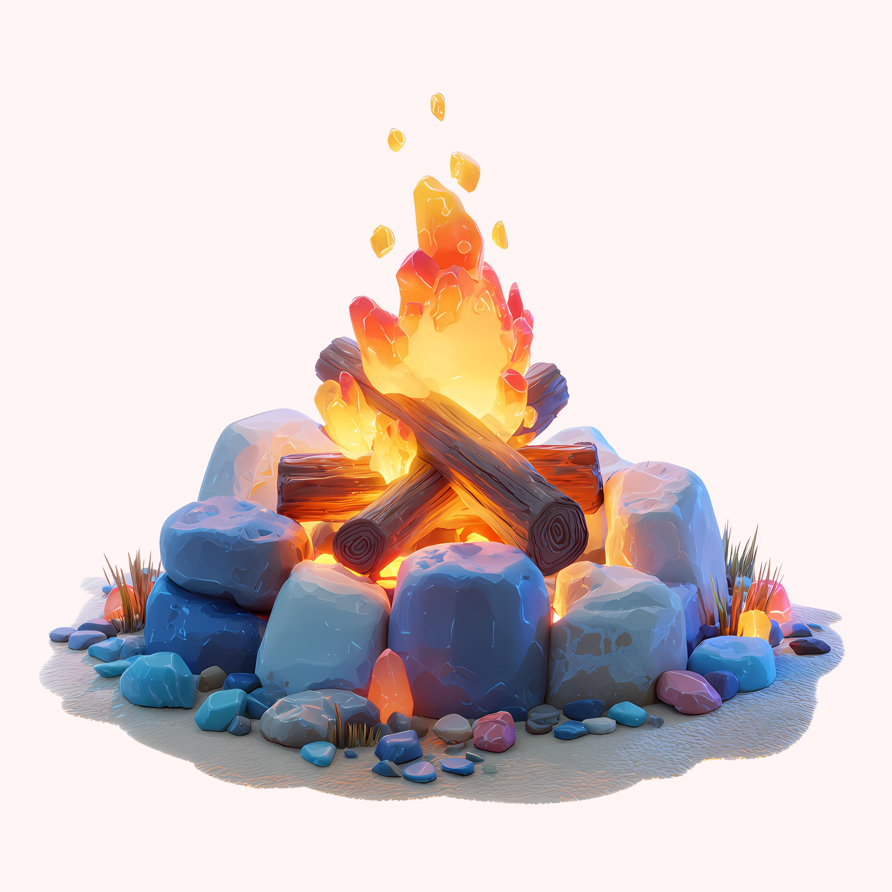 Campfire PNG Bundle: Cozy Fire Clipart for Sublimation & Crafts ...