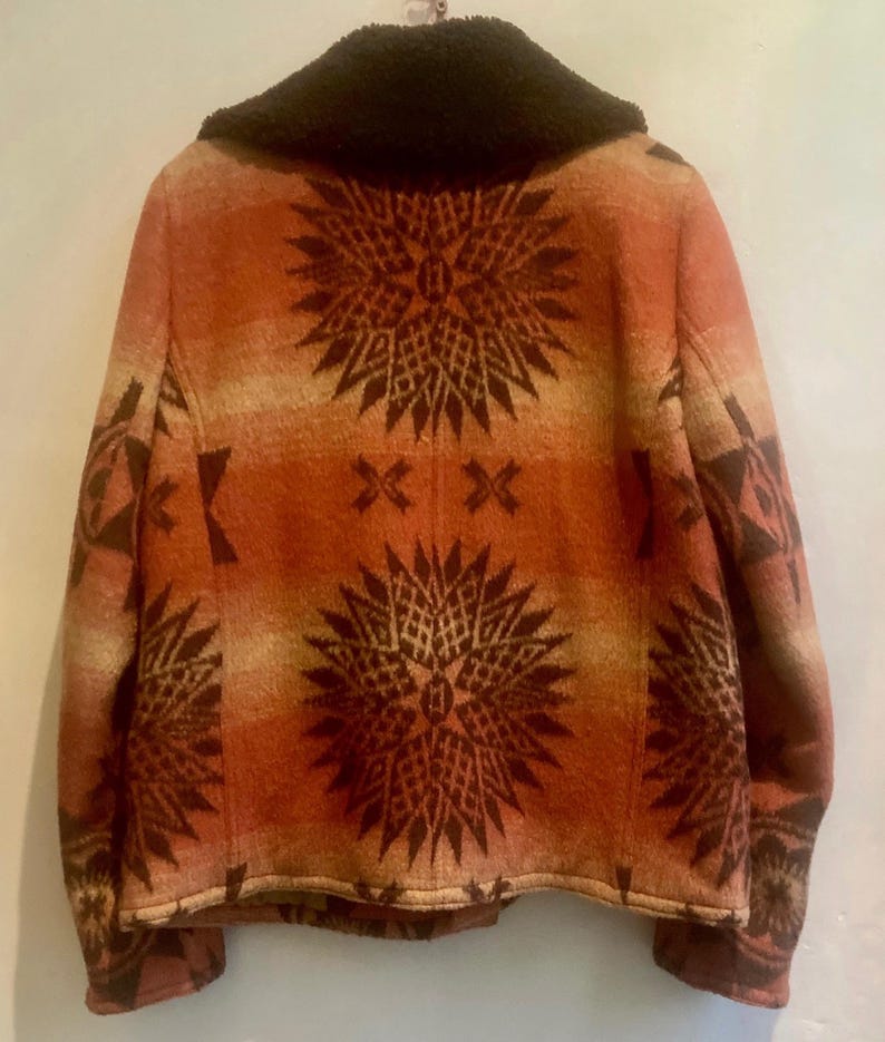 Ralph Lauren Vintage Navajo Aztec Indian Print Jacket - Etsy