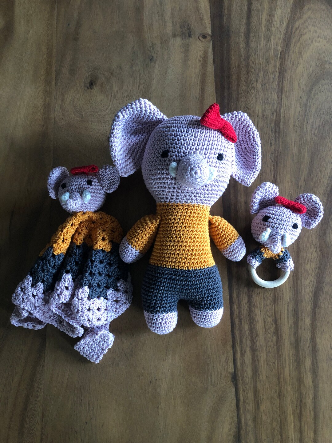 Handmade Crochet Elephant Baby Set DIY Crochet Elephant Baby Set - Etsy