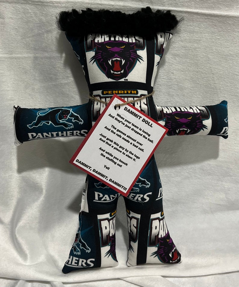 NRL Rugby League Footy Dammit Dolls Funny, Gag Novelty Gift. Panthers ...