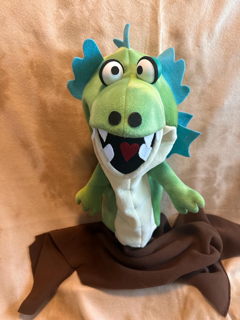 Professional Handmade Dragon Snaggle Tooth Hand Puppet - Etsy