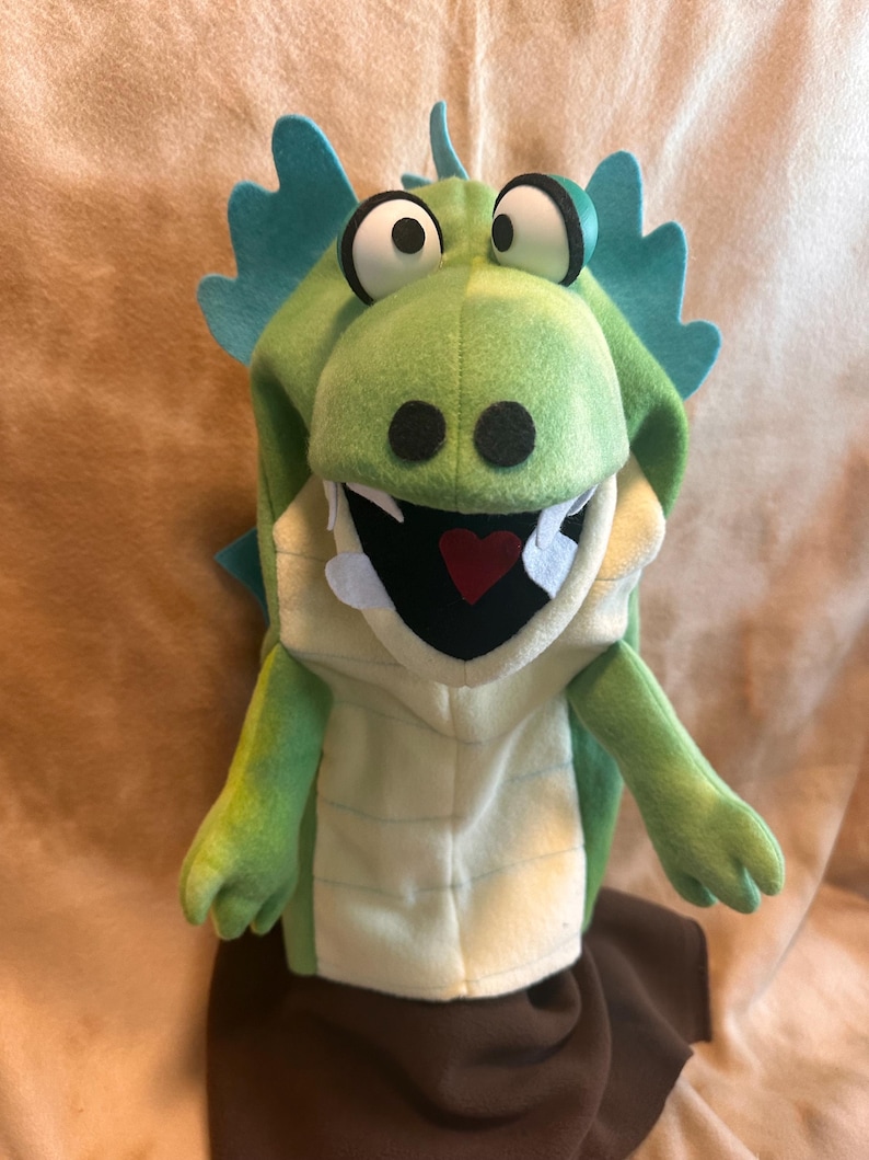 Professional Handmade Dragon Snaggle Tooth Hand Puppet - Etsy