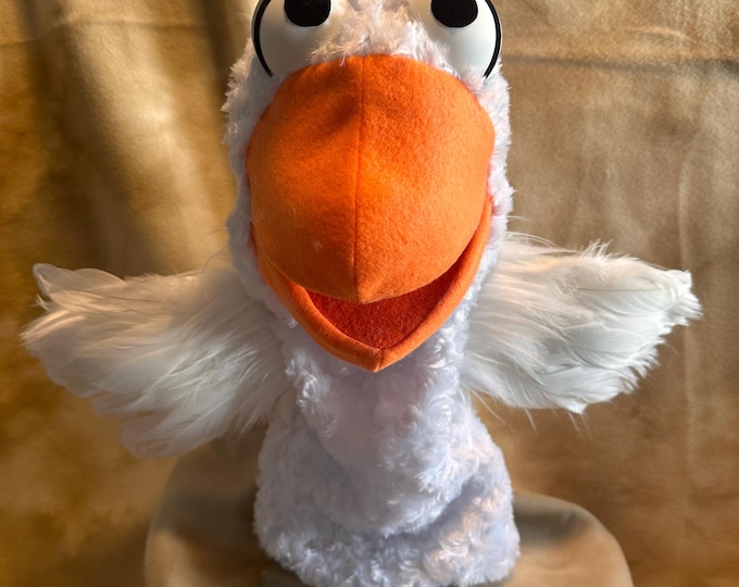 Professional Handmade Happy Goose Feathered Hand Puppet - Etsy