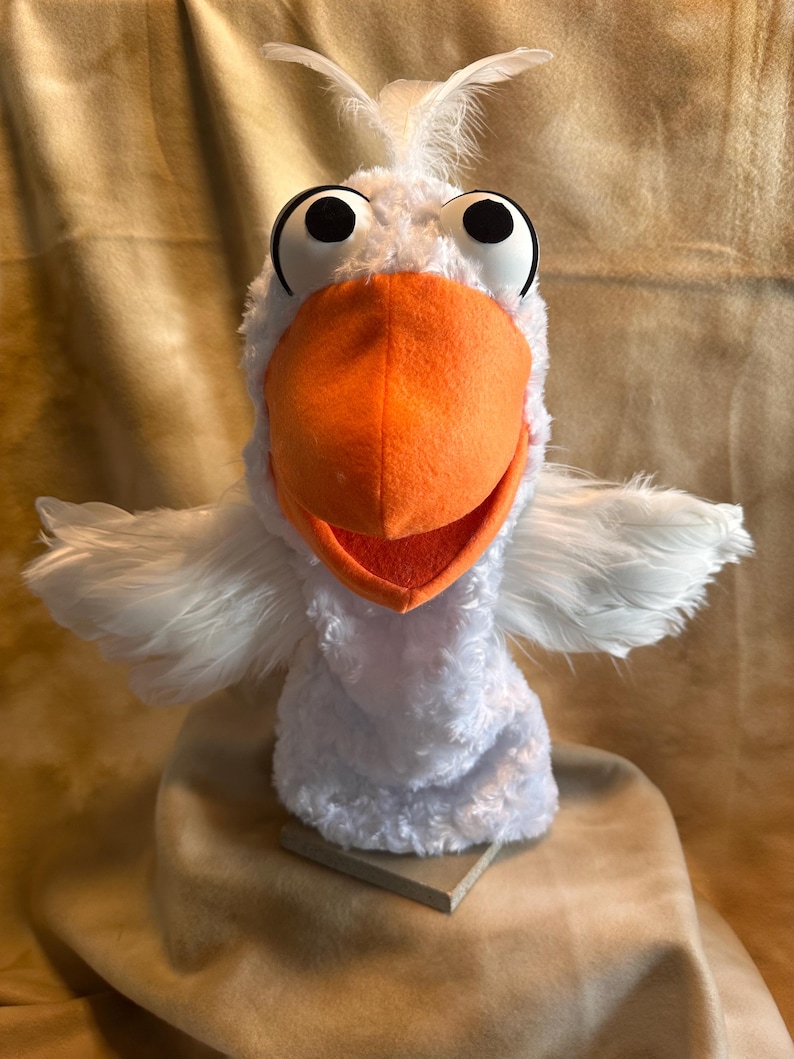 Happy Goose Feathered Hand Puppet - Etsy