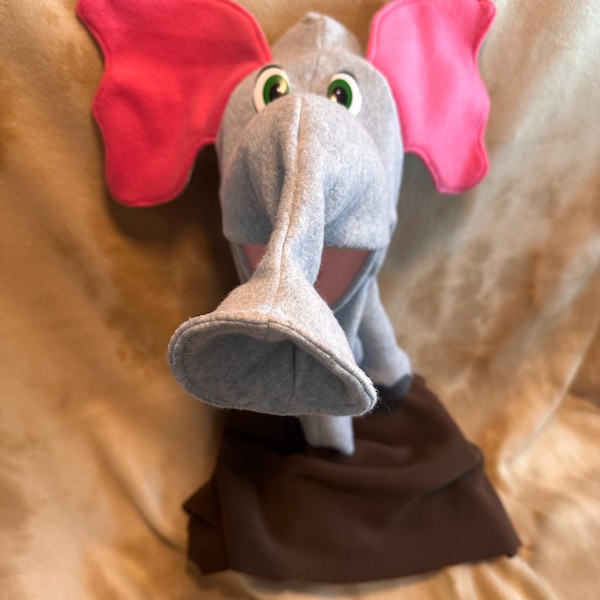 Elephant Puppet - Etsy