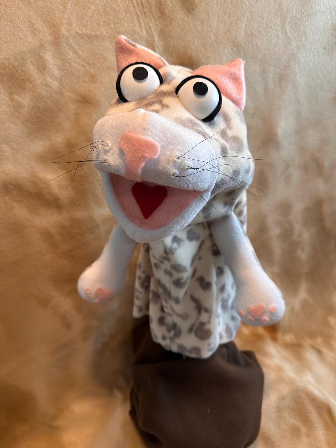 Professional Handmade Cat Hand Puppet - Etsy