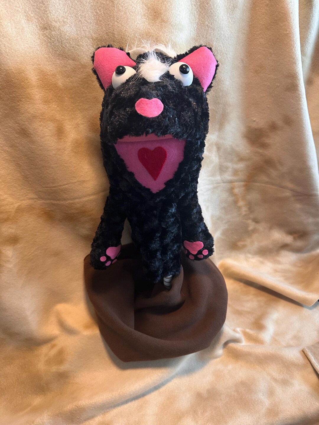 Professional Handmade Skunk Hand Puppet - Etsy