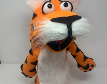 Vintage Indonesian Puppet Tiger Primitive Carved Wooden Marionette Toy ...