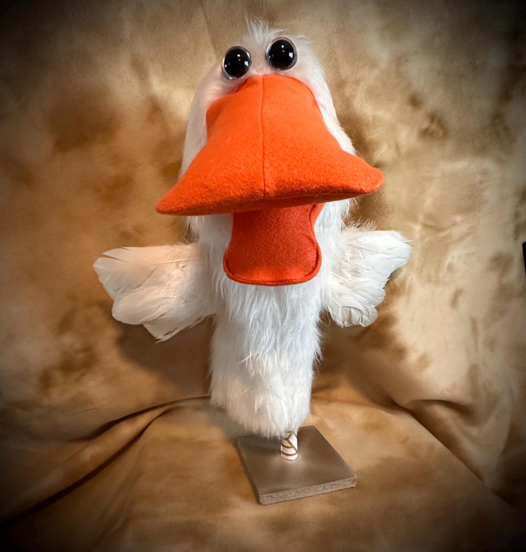 Professional Duck Feathered Hand Puppet - Etsy
