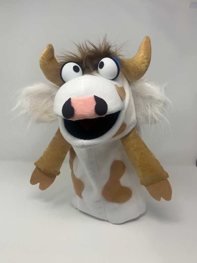 Cow Golden Horn Hand Puppet - Etsy