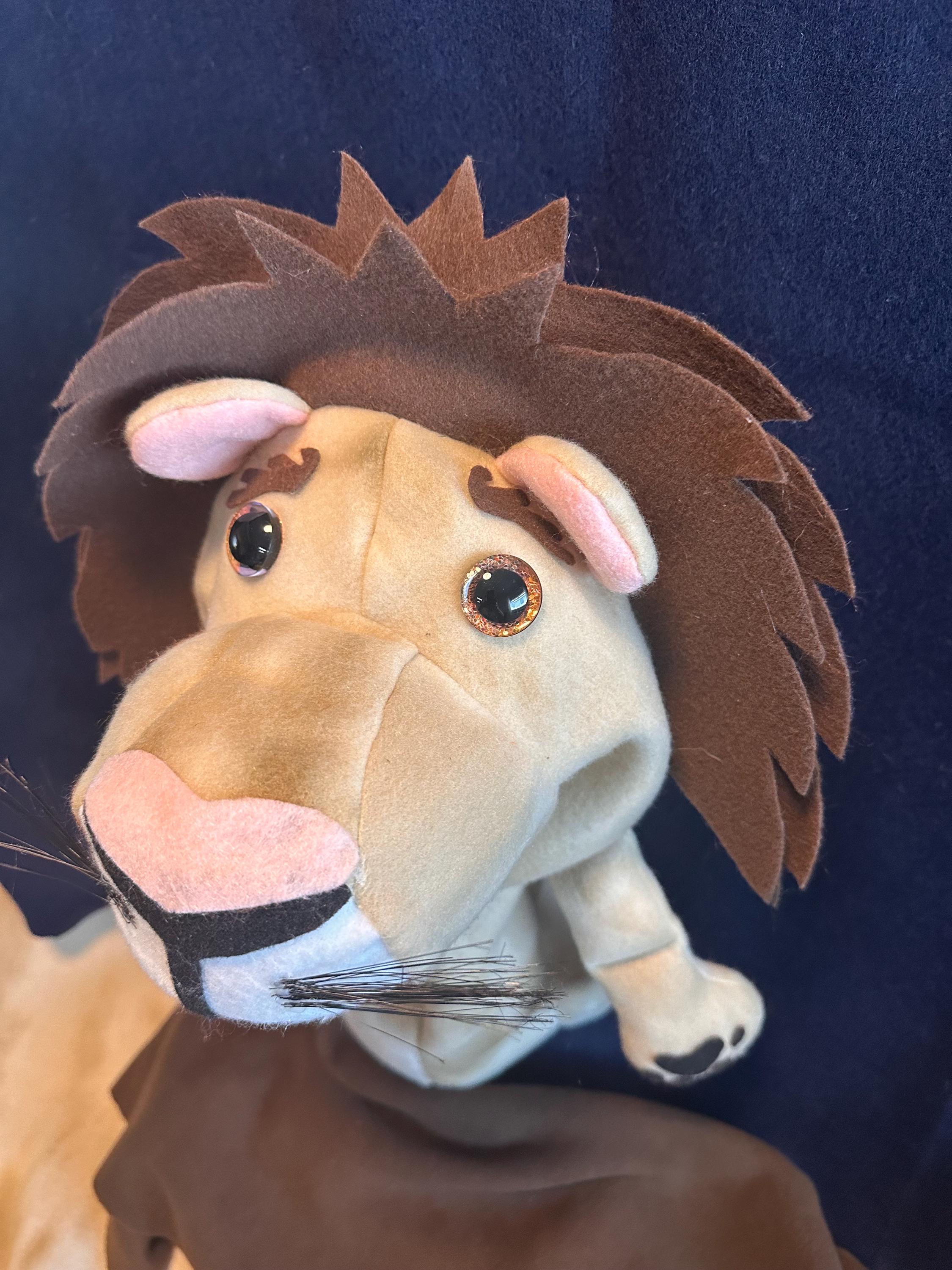 Professional Handmade Lion Hand Puppet - Etsy