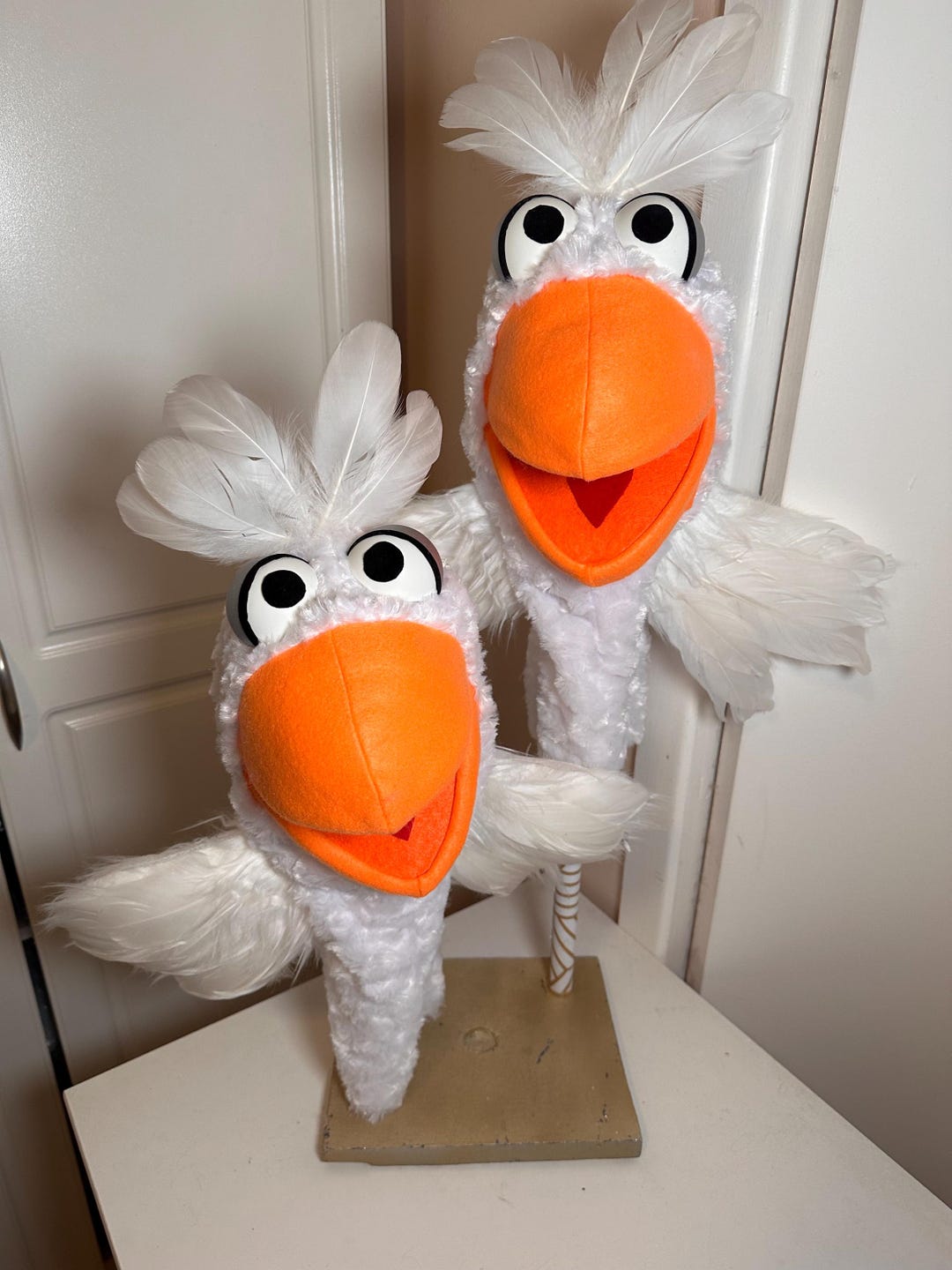 Professional Handmade Happy Goose Feathered Hand Puppet - Etsy