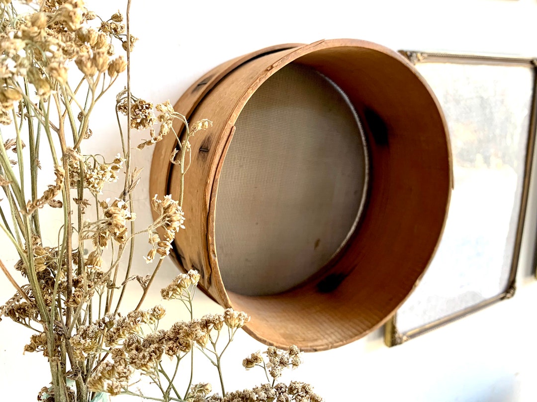 Old Flour Sieve Spring Decoration Wall Decoration Kitchen Helper - Etsy
