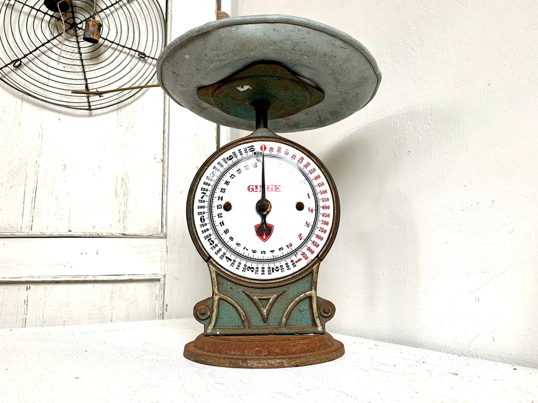 Old Scale Plate Scale Kitchen Scale Country House Decoration - Etsy