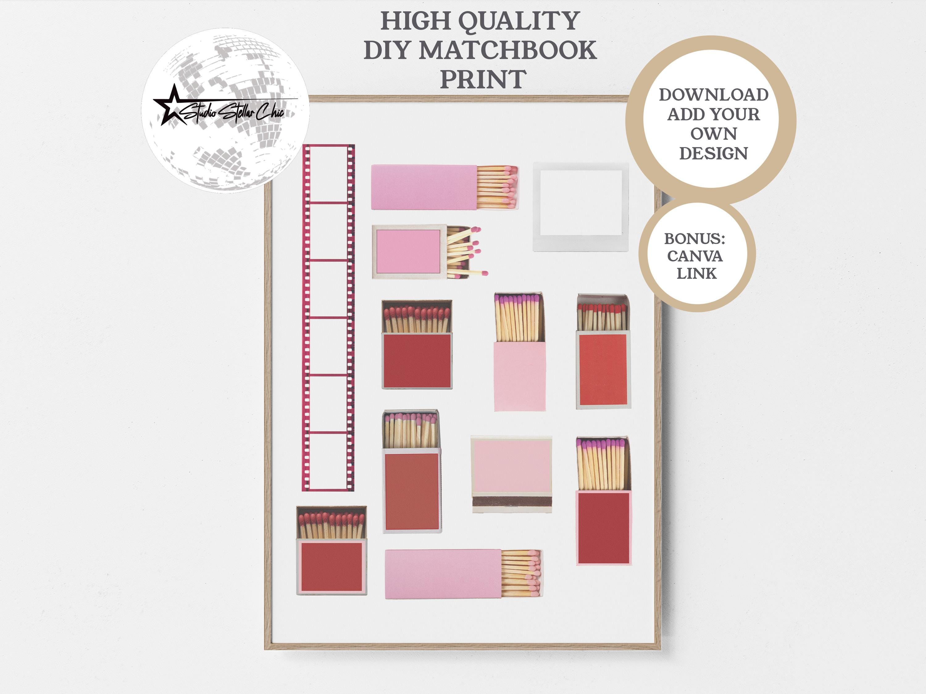 Matchbook Poster Template Blank Matchbook Template Blank Matchbook ...