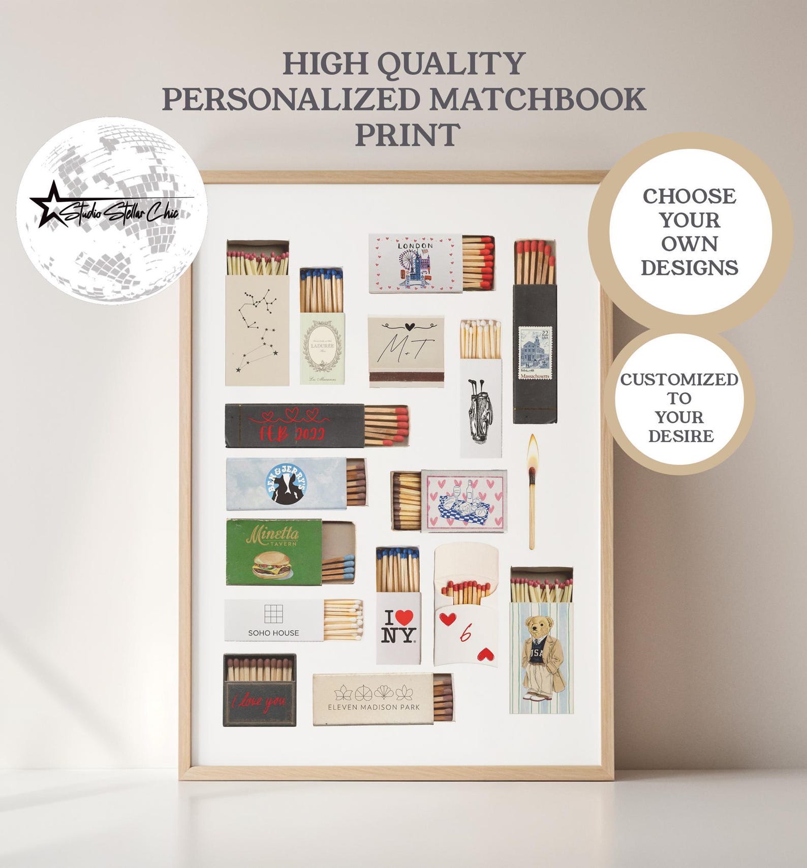 Custom Matchbook Art | Personalized Digital Matchbook Art | Best ...