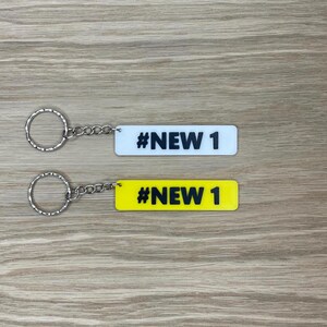 Personalised Number Plate Keyring - 3D Printed Custom Keychain - Etsy