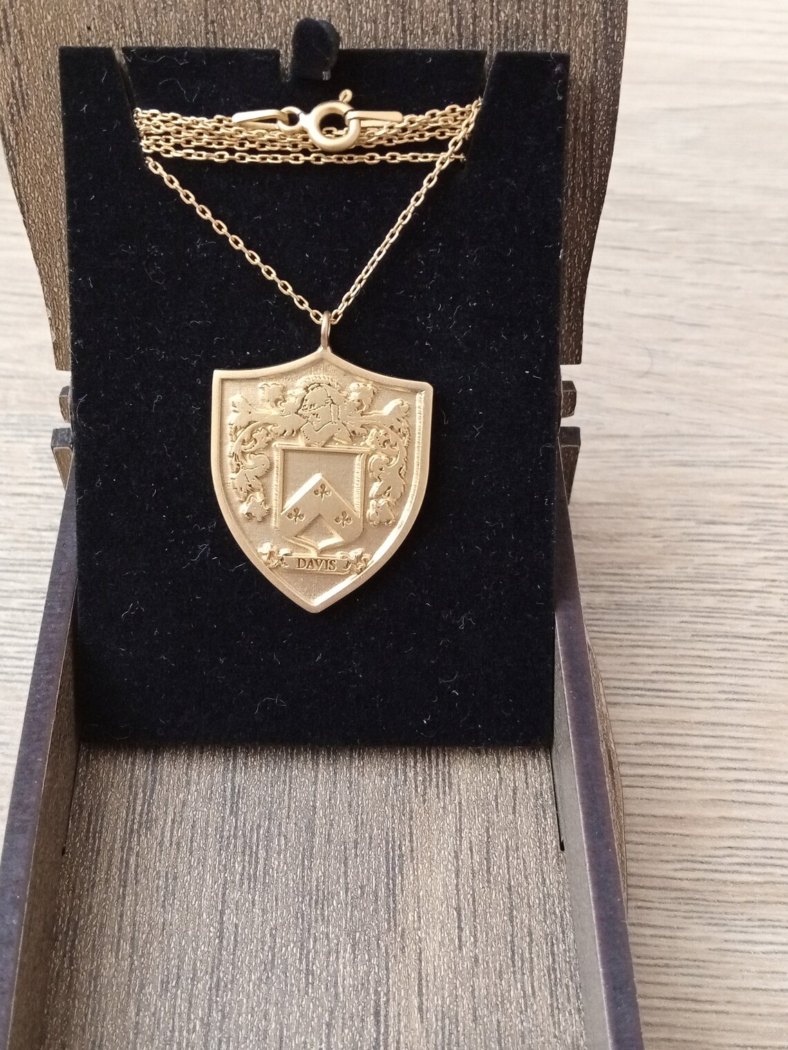 Family Crest Necklace Mens Chain Mens Necklace Custom Made - Etsy