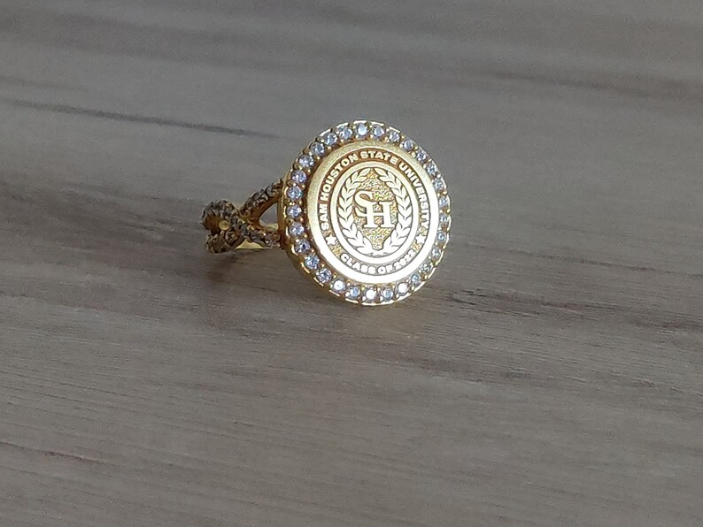 Sam Houston State University Ring, Engraved Crest, Graduation Gift - Etsy