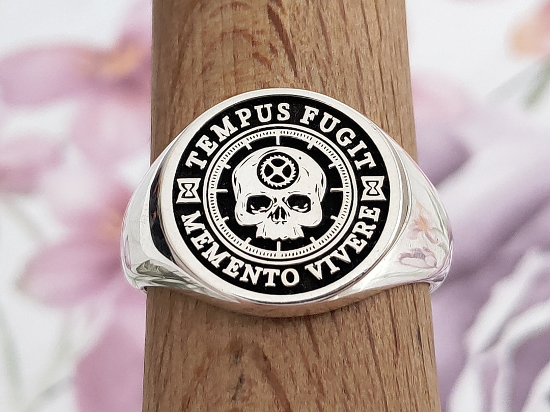 Memento Mori Ring,valentine's Day Gift,adjustable,personalized Ring ...