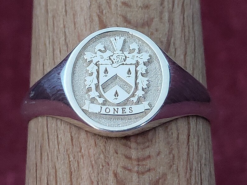 Family Crest Signet Ring,mens Ring,womens Ring,embossed,gift for Family ...