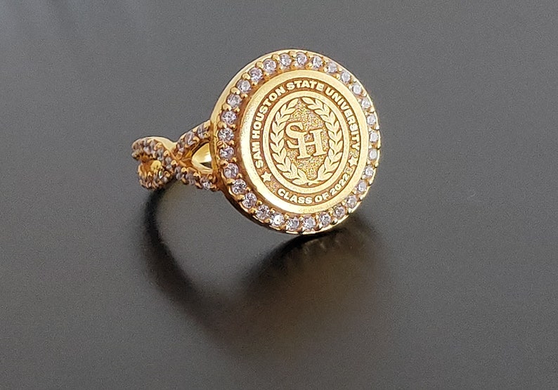 Sam Houston State University Ring, Engraved Crest, Graduation Gift - Etsy