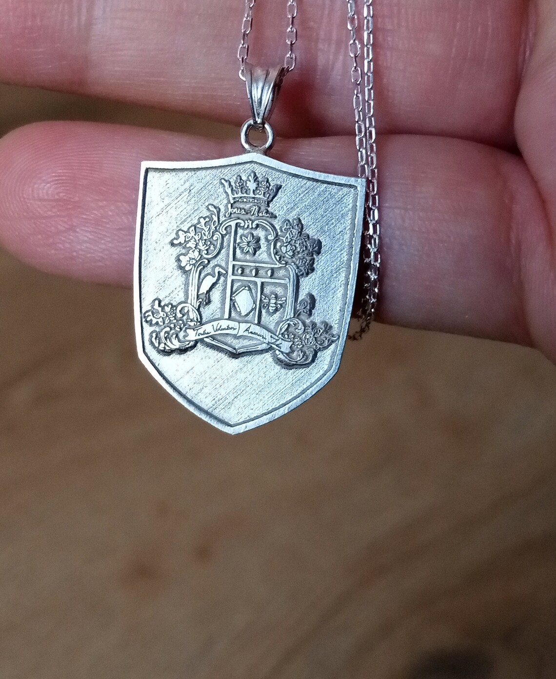 Family Crest Necklace Mens Necklace Custom Made Family Crest - Etsy