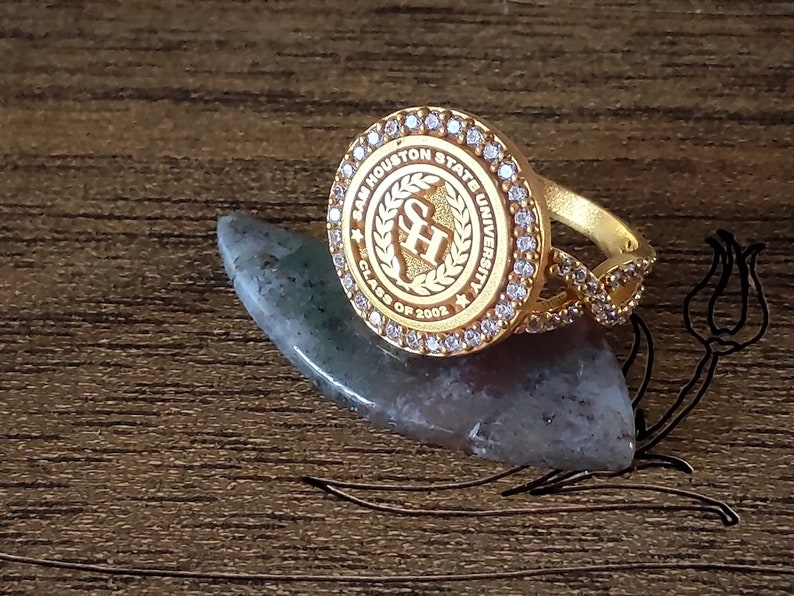 Sam Houston State University Ring, Engraved Crest, Graduation Gift - Etsy
