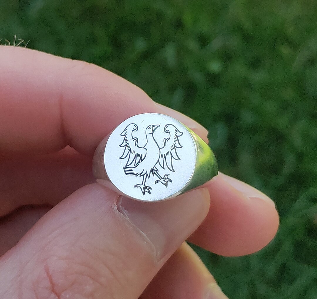 Custom Engraved Seal Ring,bird Seal Ring,wax Seal Ring,personalizied ...