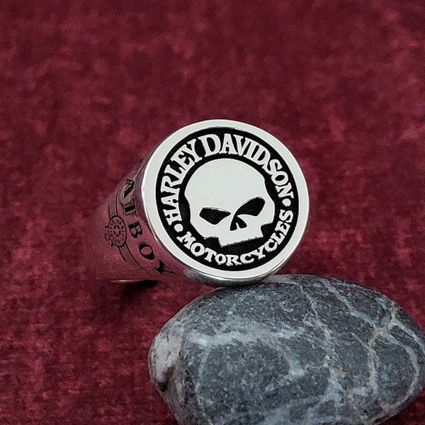 Harley Davidson Gold Ring - Etsy