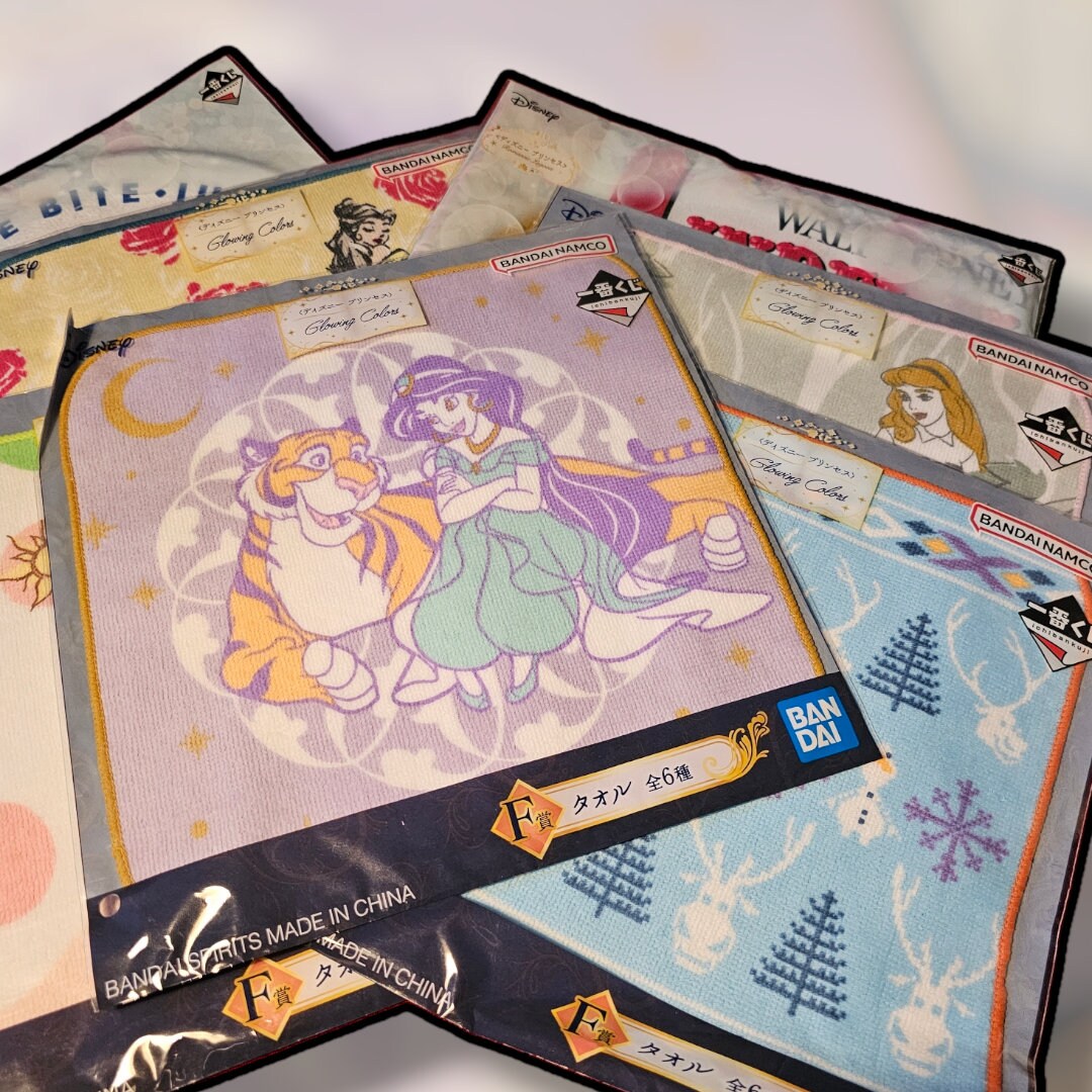 Ichiban Kuji Disney Princesses Hand Towels F-prize - Etsy