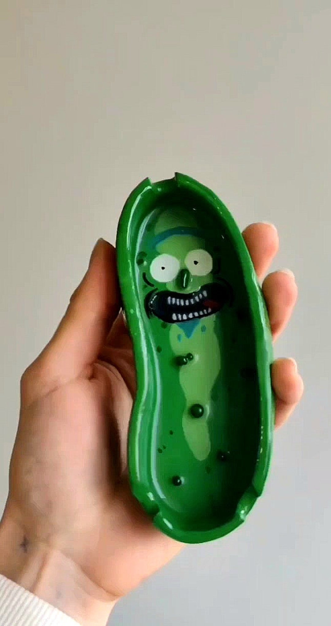 Ashtray Vide-poche Rick-pickle Pickle Rick Embossed Moose in - Etsy