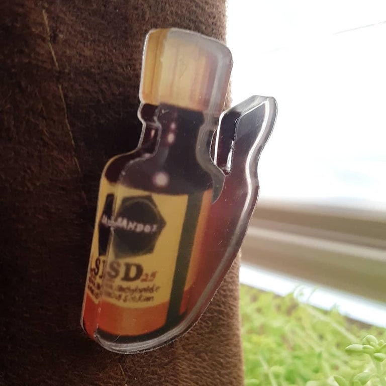 Sandoz Lsd Bottle Acrylic Pin - Etsy