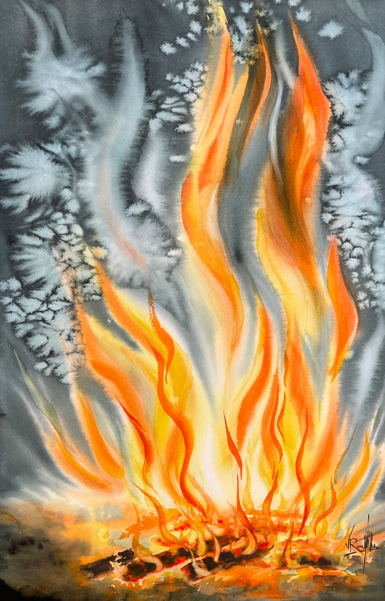 Stunning Watercolor Painting Captures the Warmth and Magic of a ...