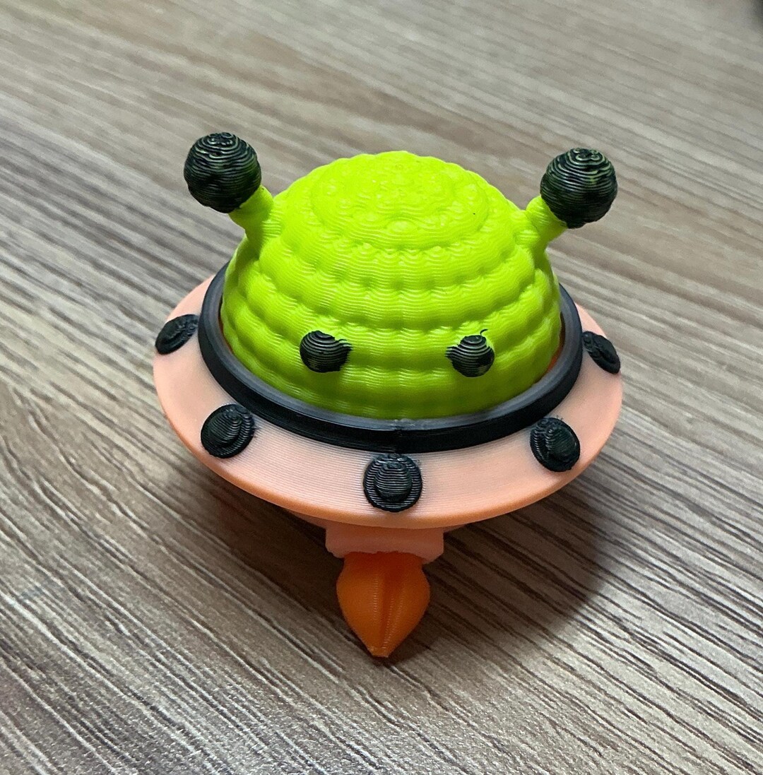 3D Printed Alien Fidget Toy – UFO Desk Buddy | Stress Relief | Fun Gift ...