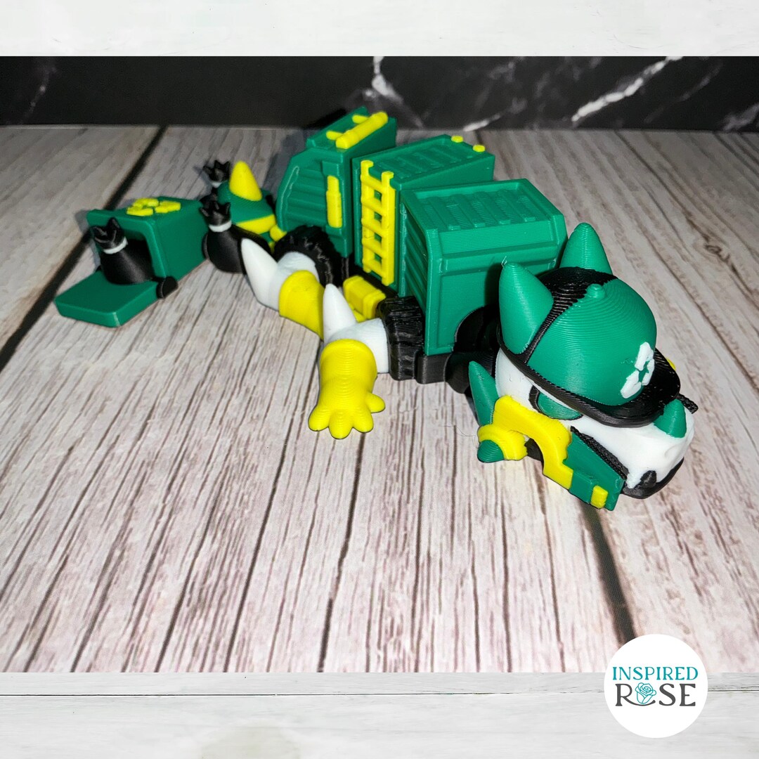 Articulated Garbage Truck Dragon | 3D Printed Sanitation Dragon | Trash ...