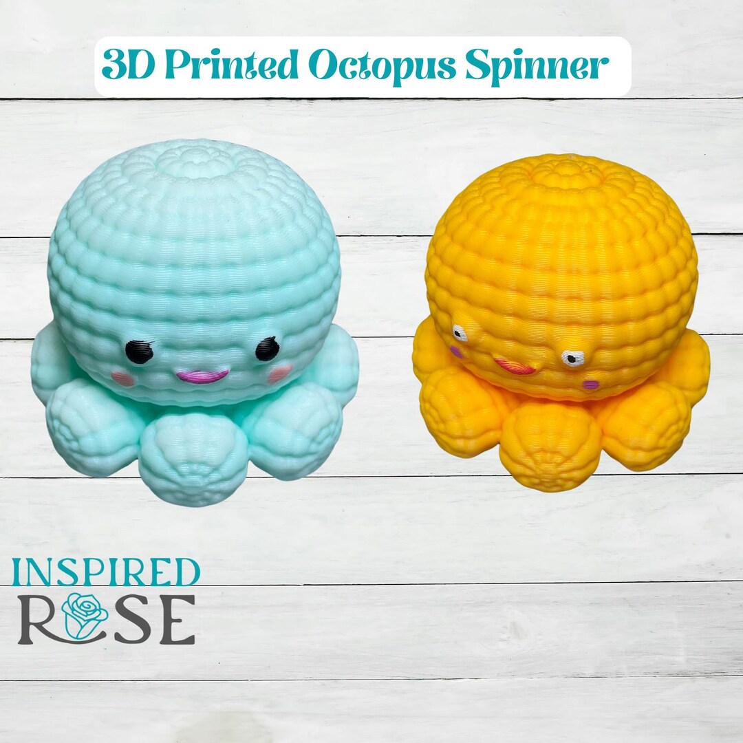 3D Printed Octopus Spinner | Cute, Colorful & Fidget-friendly! | Stress ...