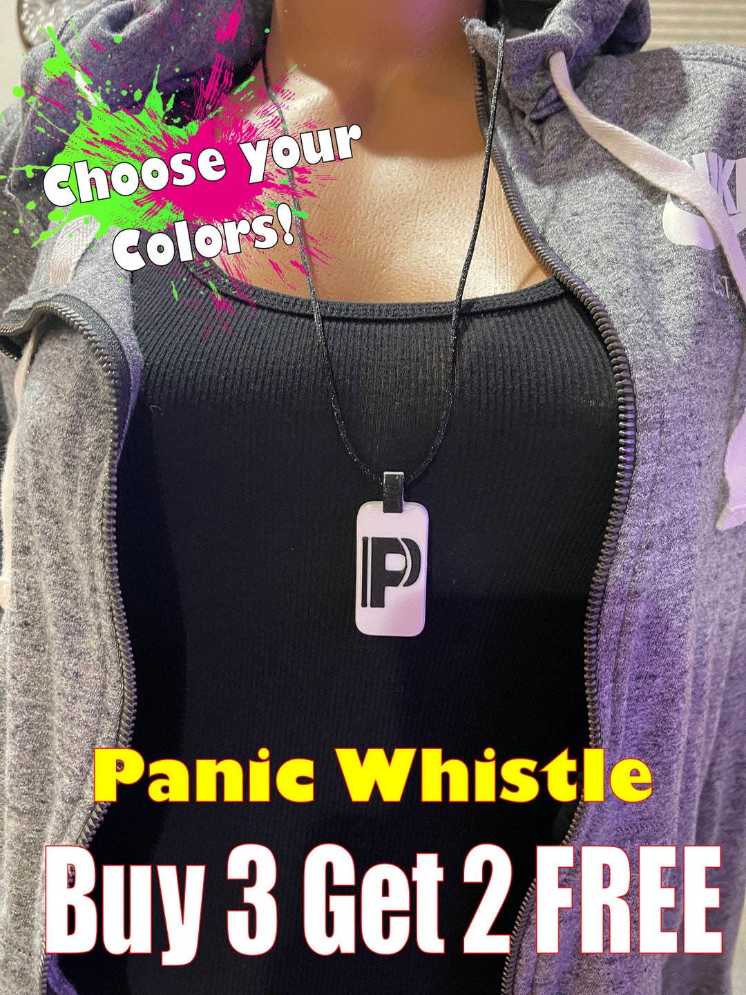 Pete's Promise Panic Whistle Necklace - Pick Your Colors - Etsy