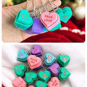 12x Heart Fidget Clicker Keychain Bulk Wholesale Filler Valentines Kids ...