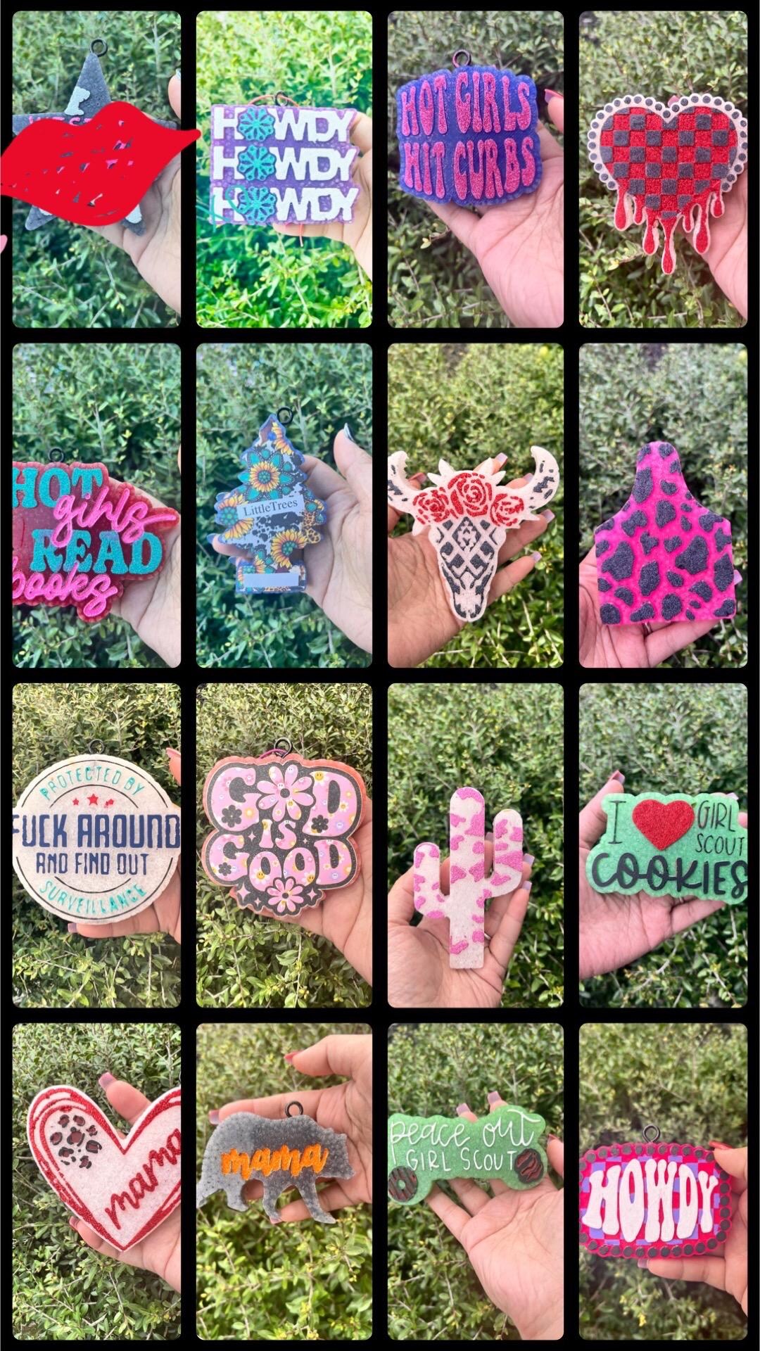 FREE Shipping***bulk DECORATED Wholesale 25,50,100 Car Fresheners-car ...
