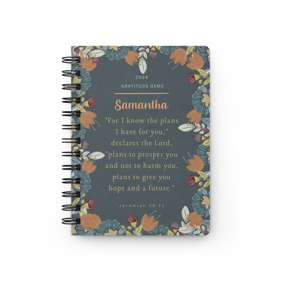 PERSONALIZED Religious Notebook, Bible Journal, Prayer Notebooks ...