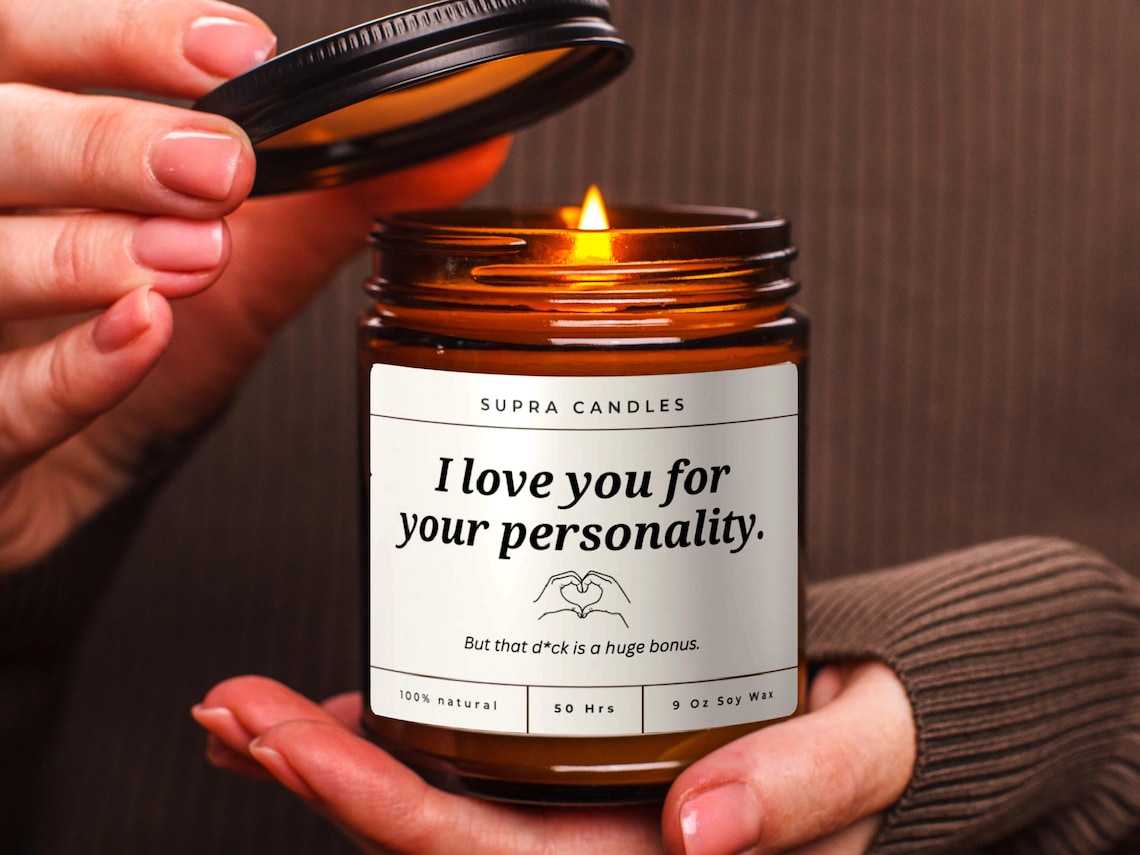 Funny Valentines Day Candle for Couple Adult Gag Gifts for Wedding ...