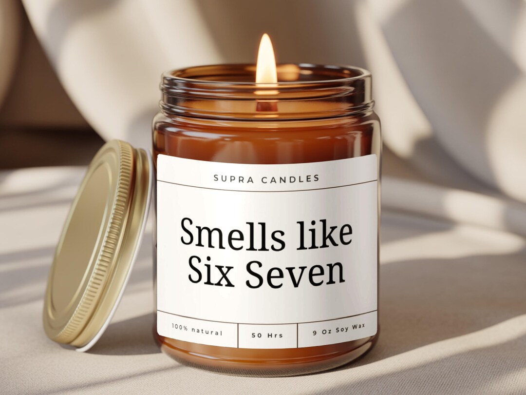 Funny Six Seven 6 7 Candle Teen Slang Viral Meme Gift for 13th Birthday ...