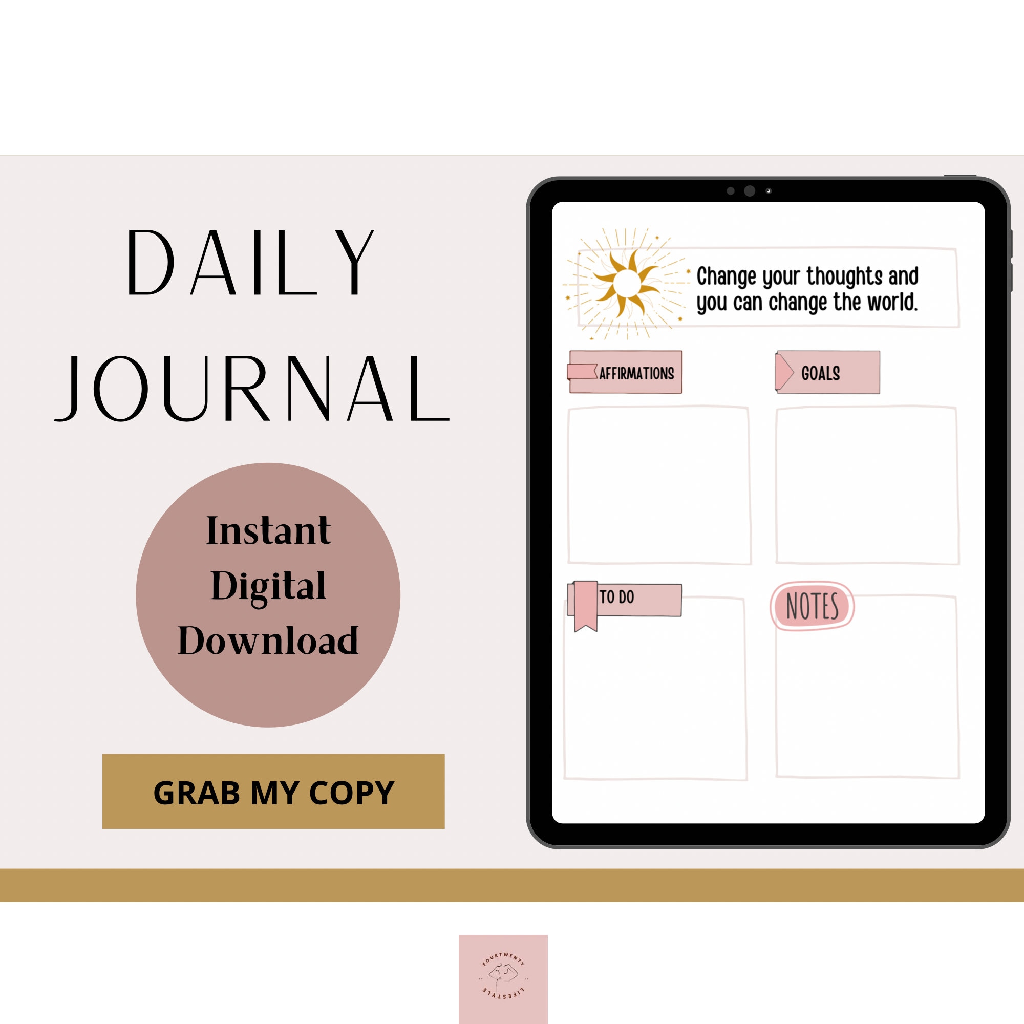 Digital Daily Journal Printable - Etsy