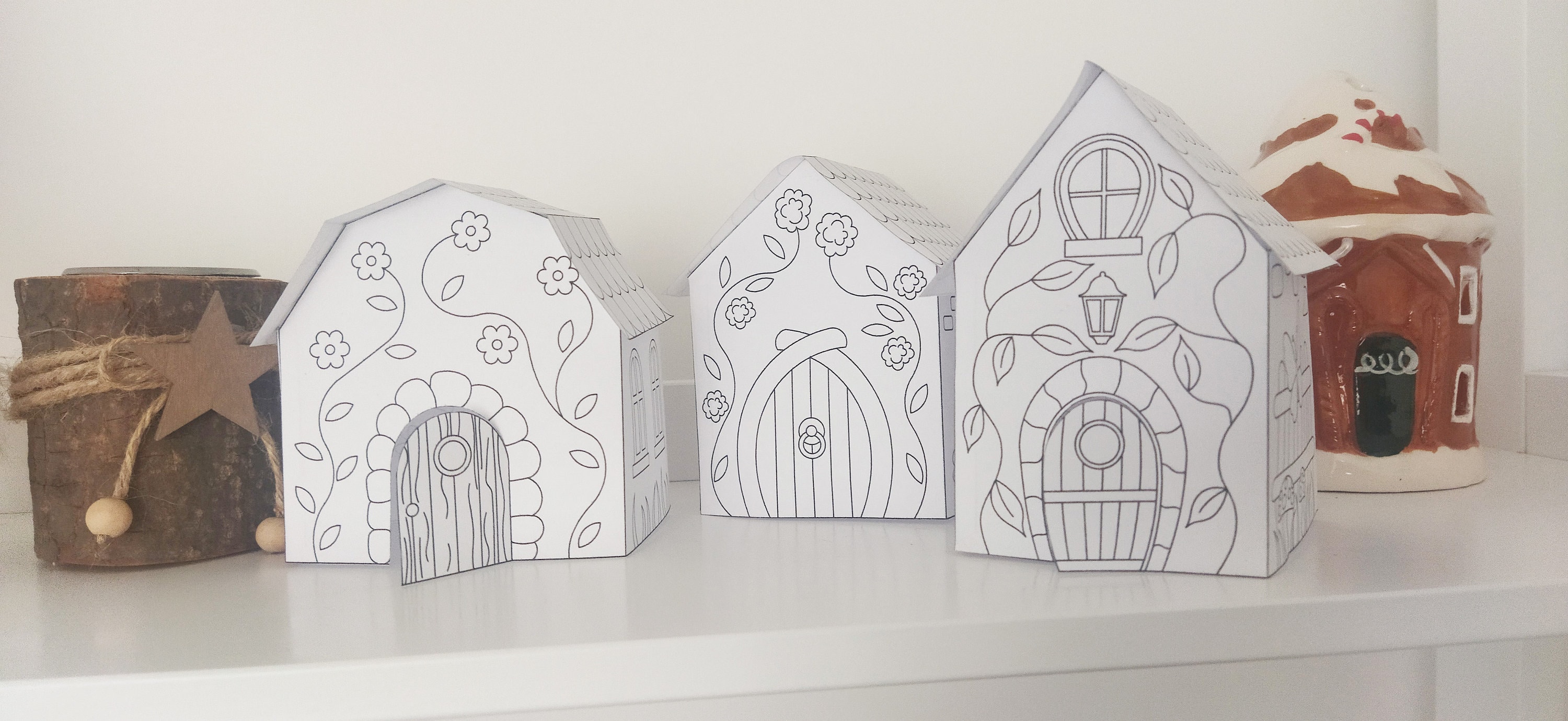 Paper Houses Template Printable Craft Sheets, Activity Sheets, Paper ...