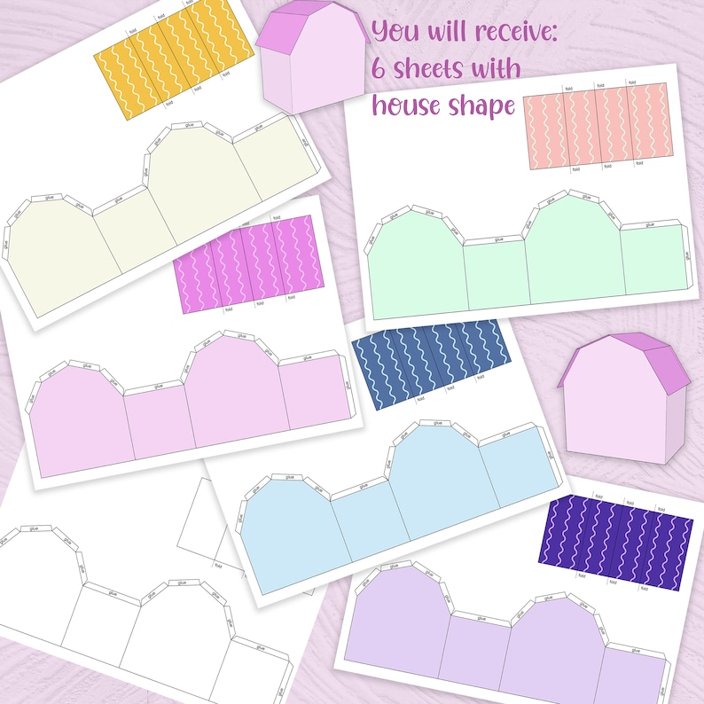 Paper Houses Template Printable Craft Sheets, Create Your Houses, Paper ...